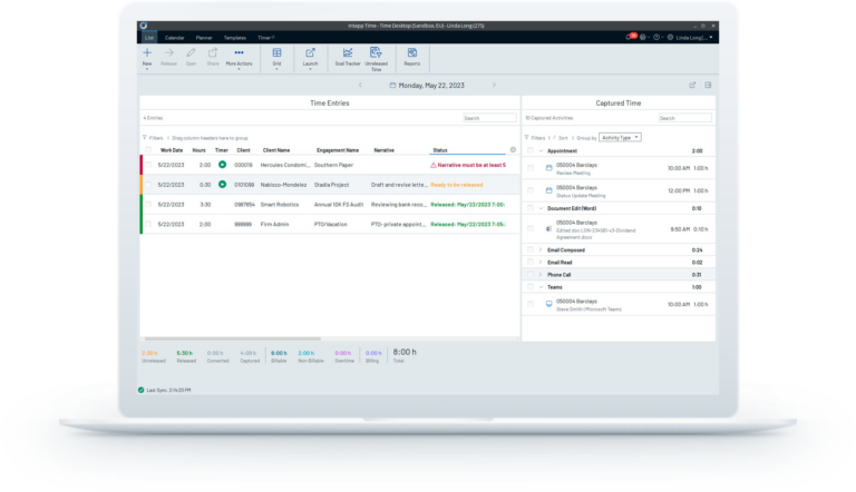 Intapp Time - AI time tracking software