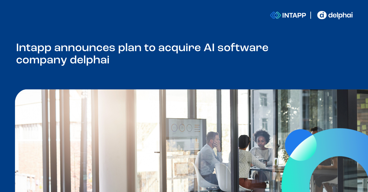 Intapp announces plan to acquire AI software company delphai
