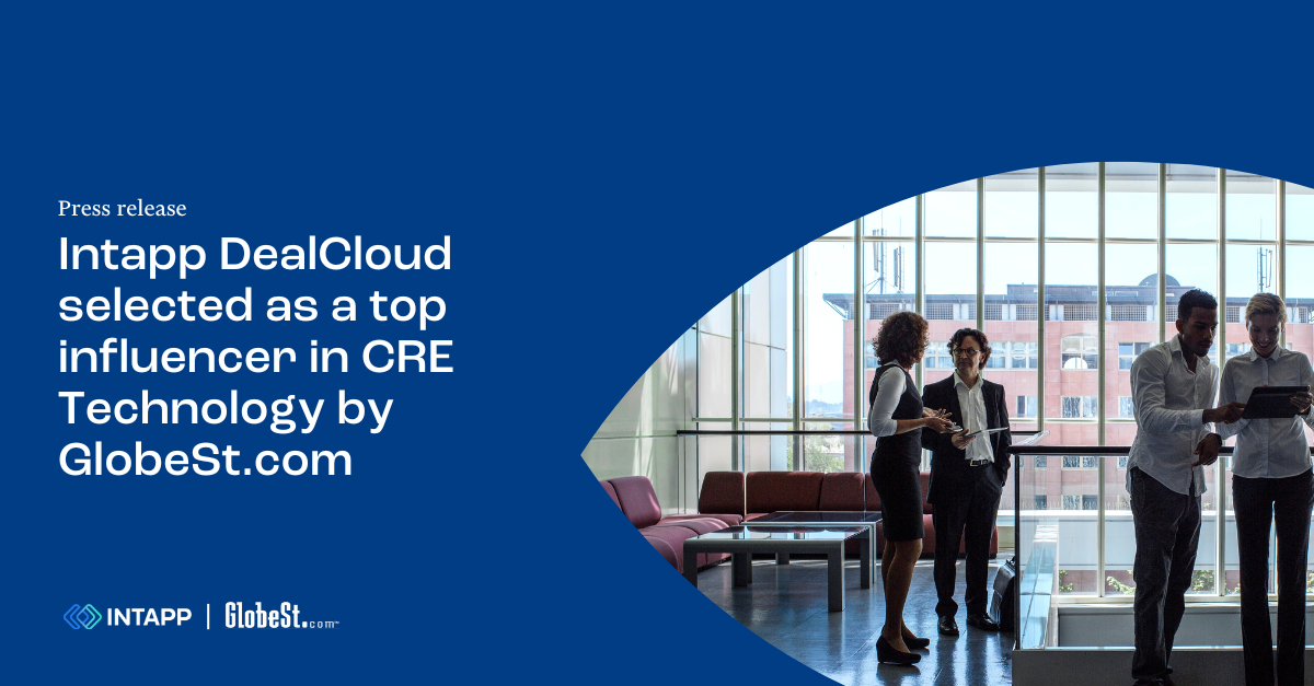 Intapp DealCloud selected as a 2024 top influencer in CRE Technology by ...