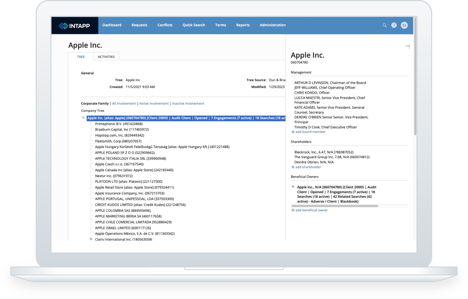Intapp Conflicts | Third-party-data integration