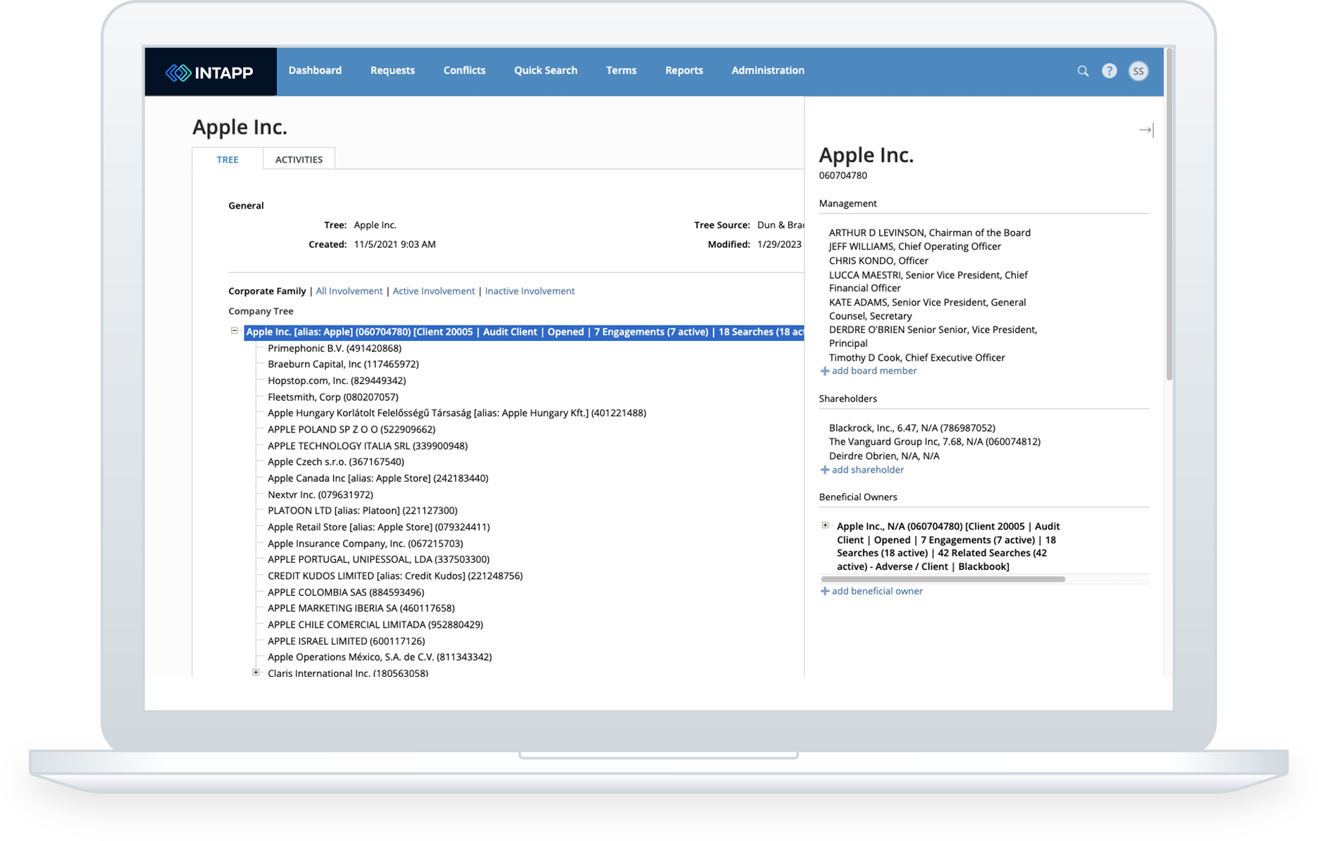 Intapp Conflicts | Third-party-data integration