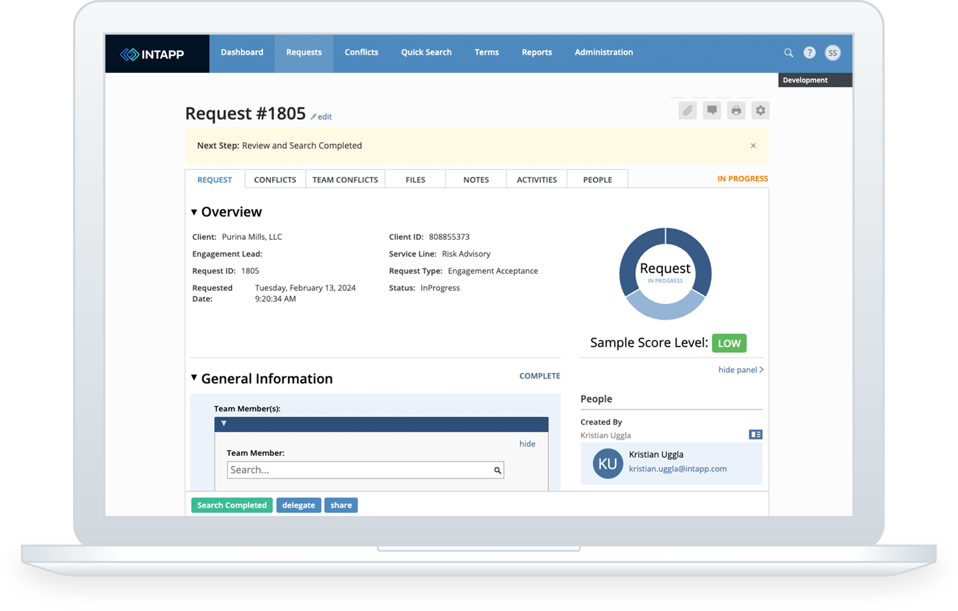 Business intake and onboarding software
