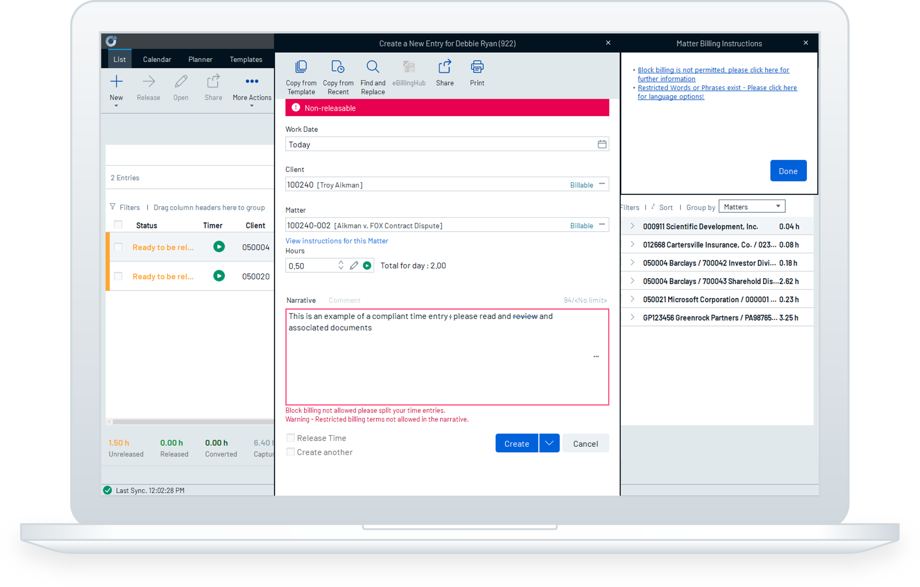 Ensure accurate, transparent timekeeping entries