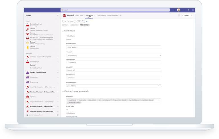Microsoft Teams based collaboration solution for professional and ...