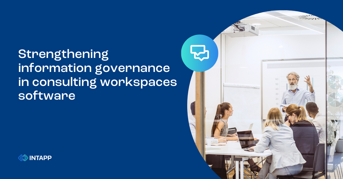 Information governance in consulting workspaces software