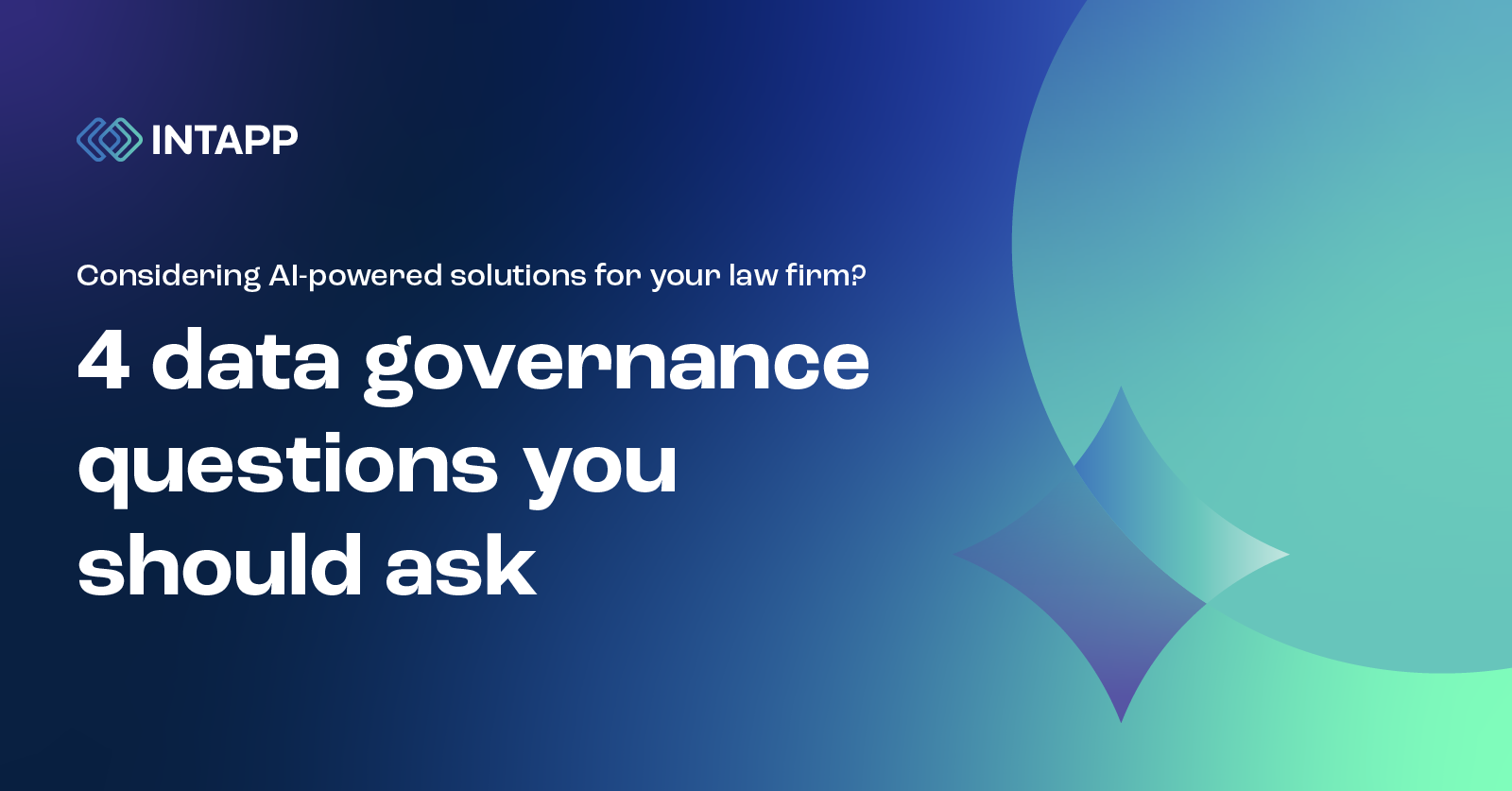Data governance questions for evaluating legal AI solutions