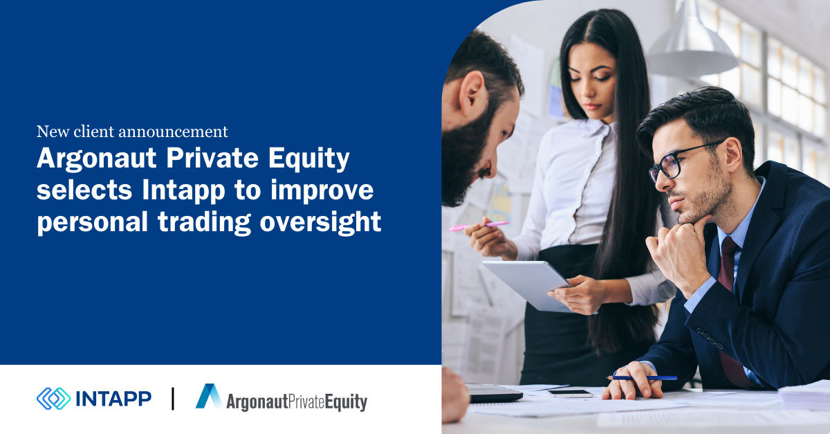 Argonaut Private Equity selects Intapp to improve personal trading ...