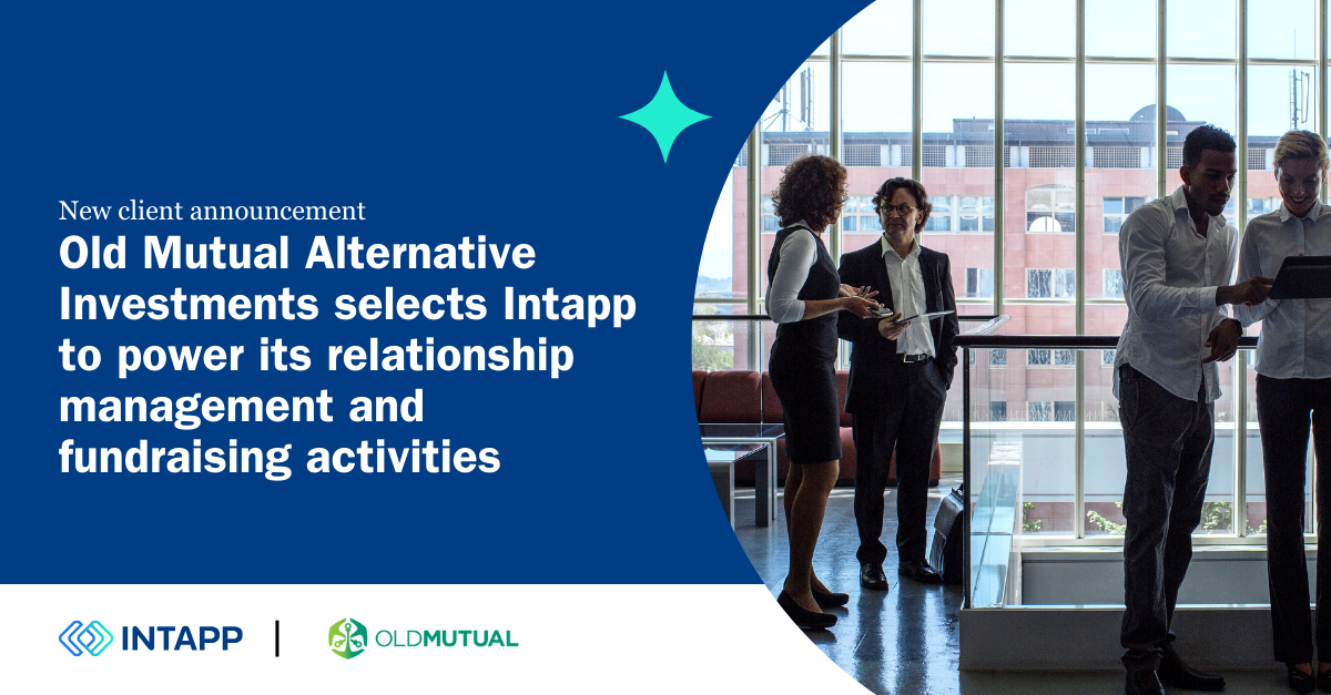 Old Mutual Alternative Investments selects Intapp to power its ...