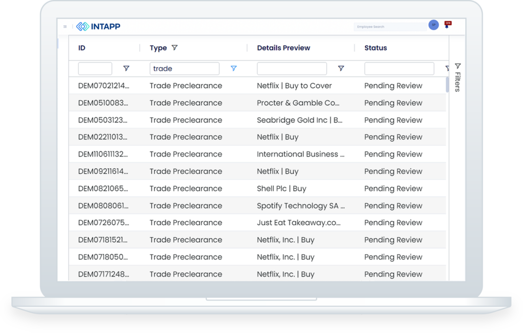 Validate trade approvals with managed brokerage feed data.