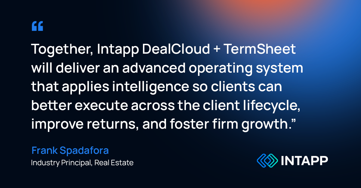 Intapp announces plan to acquire TermSheet